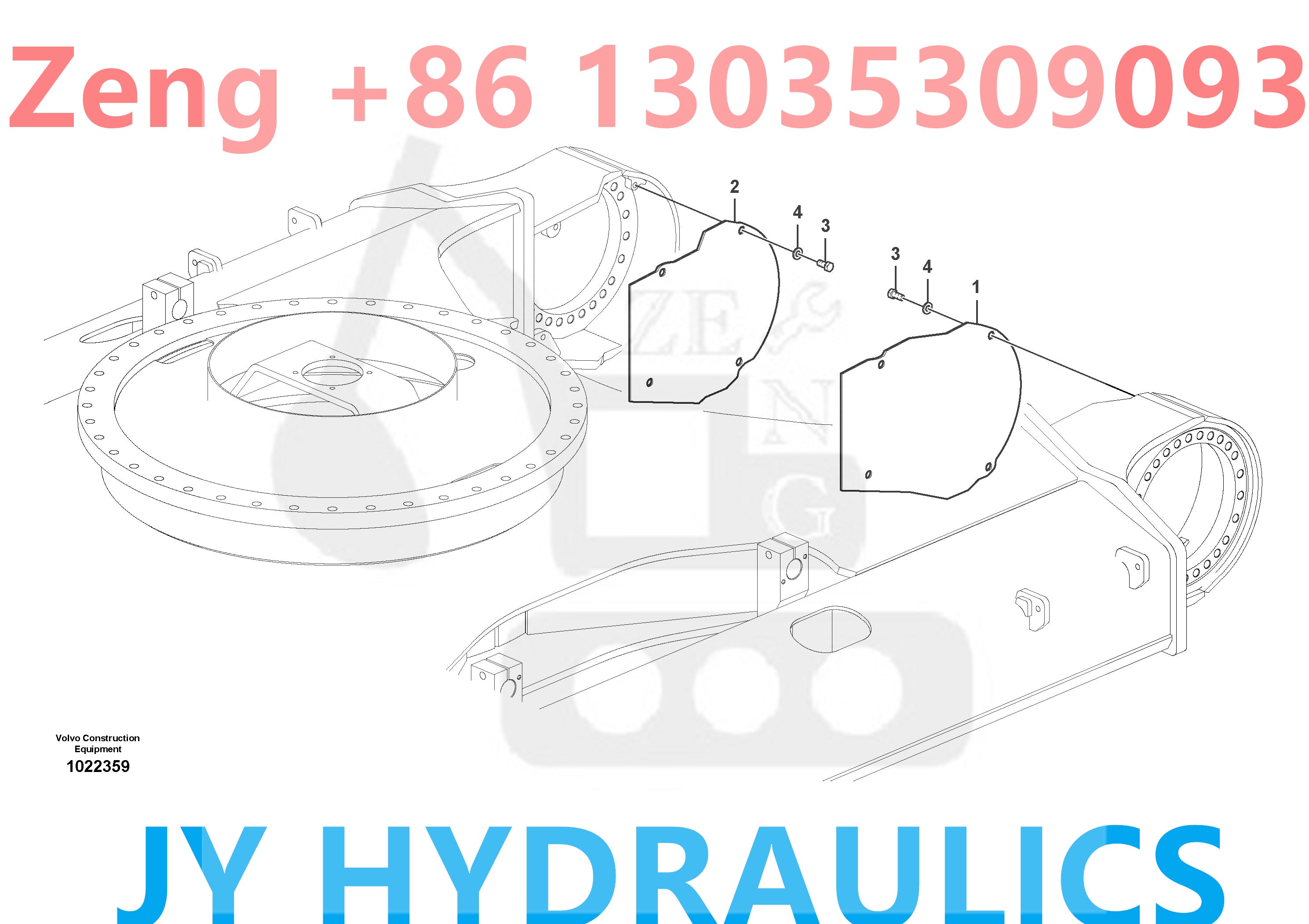 VOLVO EC200D EXCAVATOR VOE14719059 VOE14715510 TRAVEL MOTOR ROTARY GRO ...