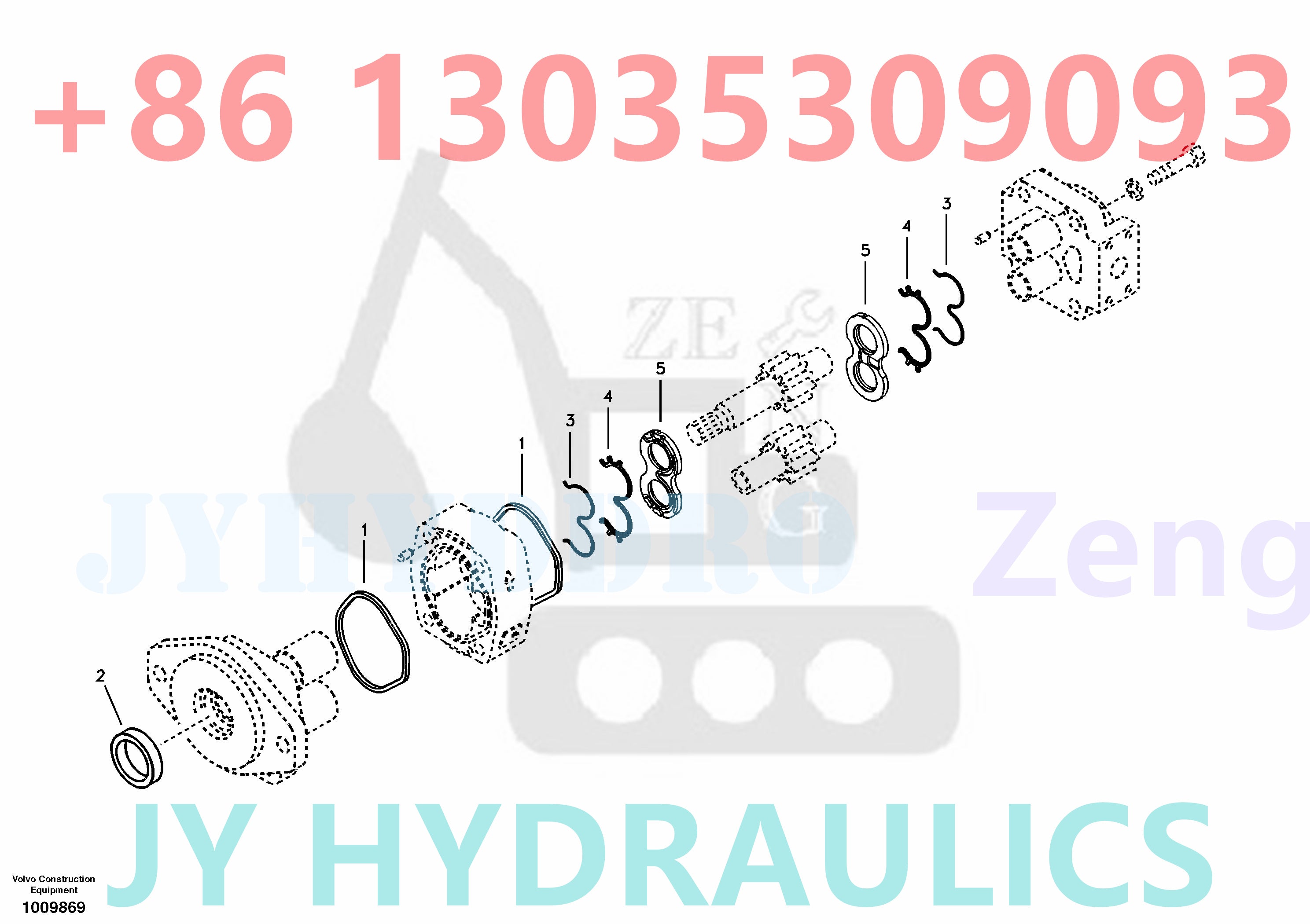 VOLVO EC330B EC360B EXCAVATOR VOE14505880 SA7210-00930 HEAVY GEAR PUMP ...