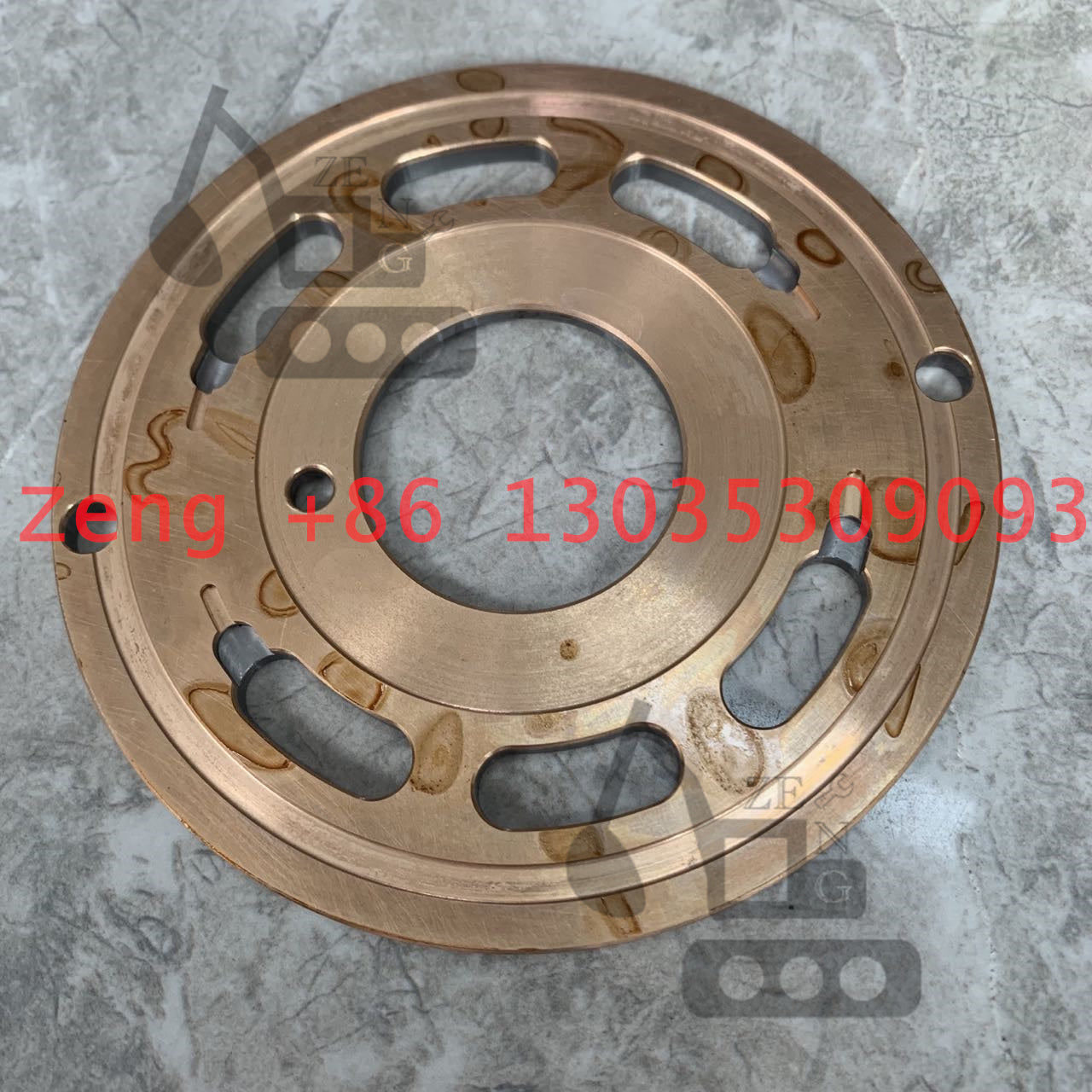 JMF64 R100S R150-9 DH150-9 swing motor valve plate – 13035309093