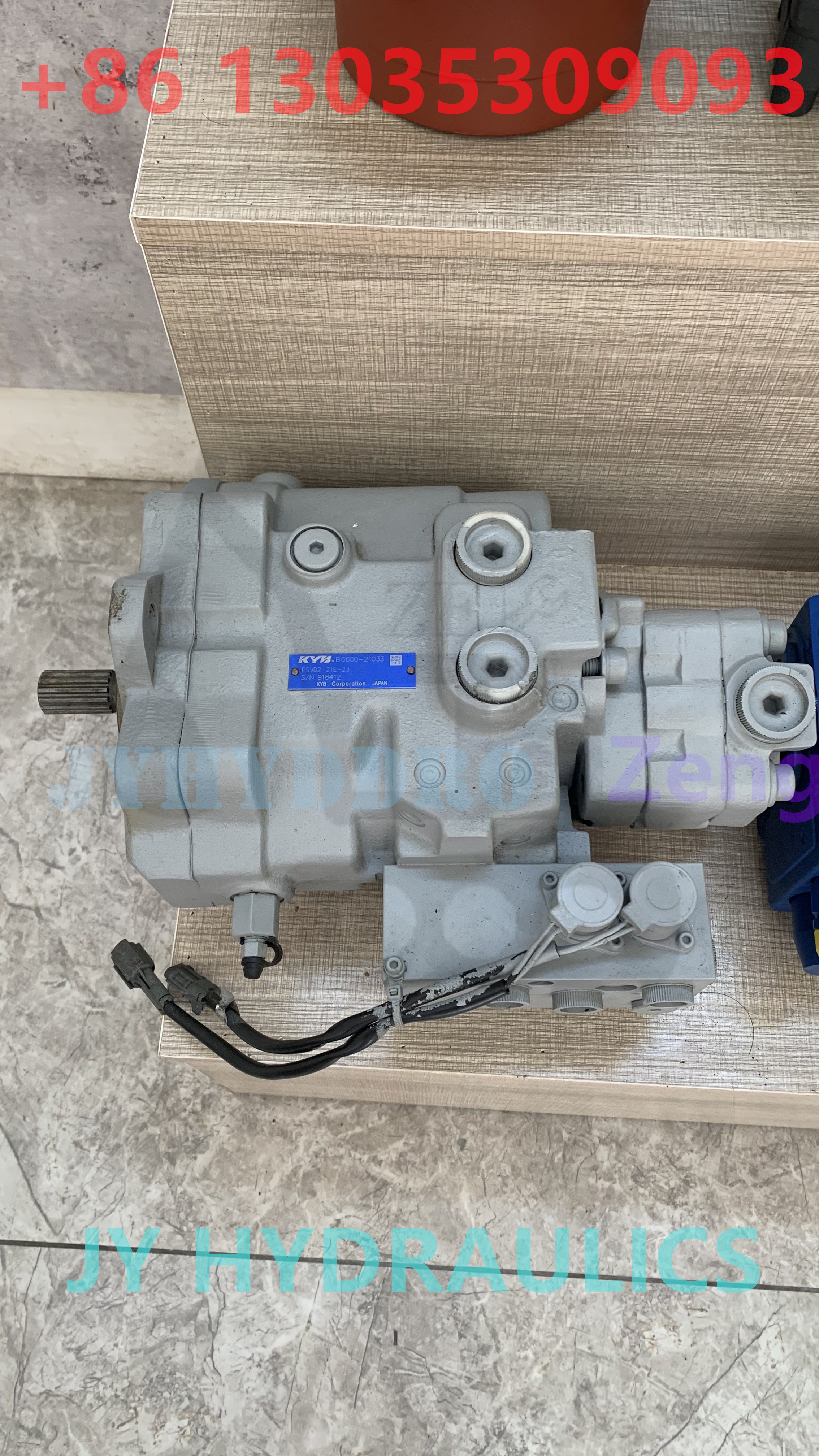 KAYABA PSVD2-21E-23 ORIGINAL HYDRAULIC PUMP WITH SOLENOID VALVE ...