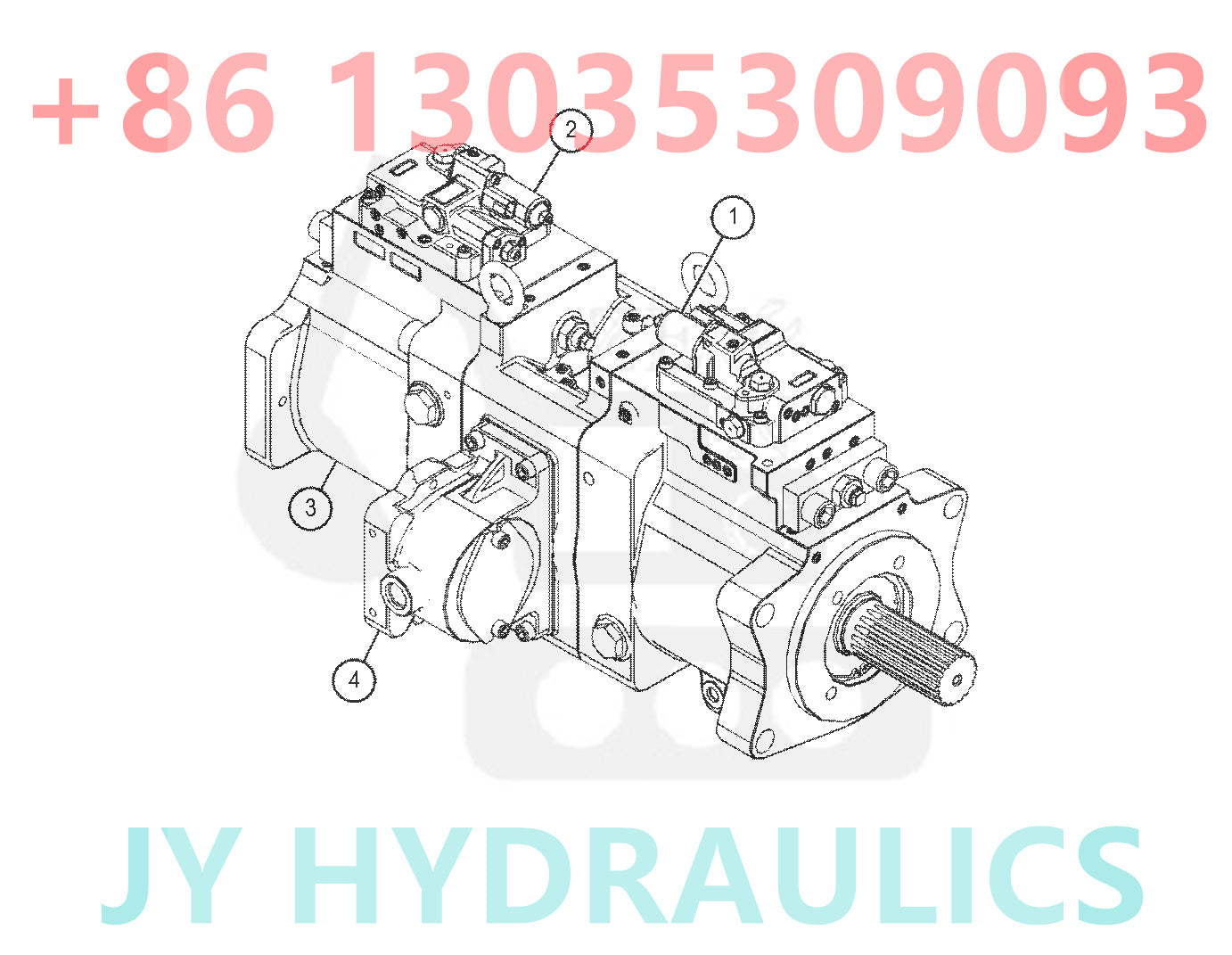 CATERPILLAR CAT349 CAT352 EXCAVATOR 566-8632 PISTON PUMP PARTS ...